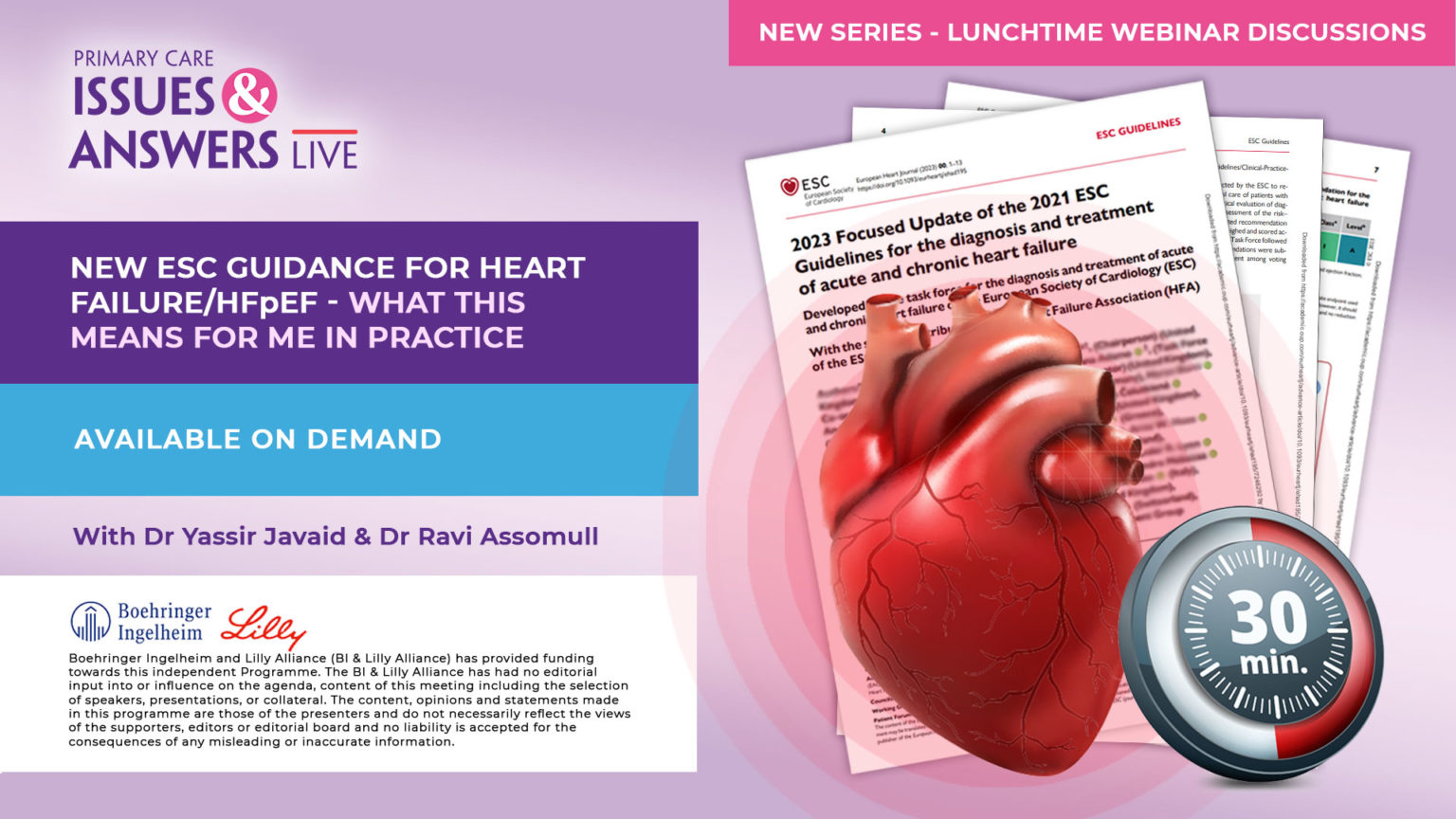 New ESC Guidance on Heart Failure/HFpEF - What this means for me in ...